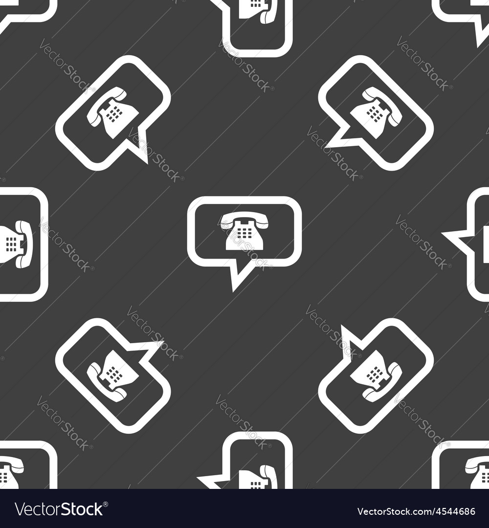 Phone message pattern Royalty Free Vector Image