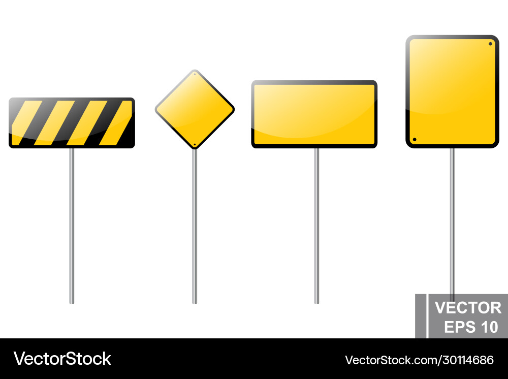 Road signs traffic rules legend for your design Vector Image