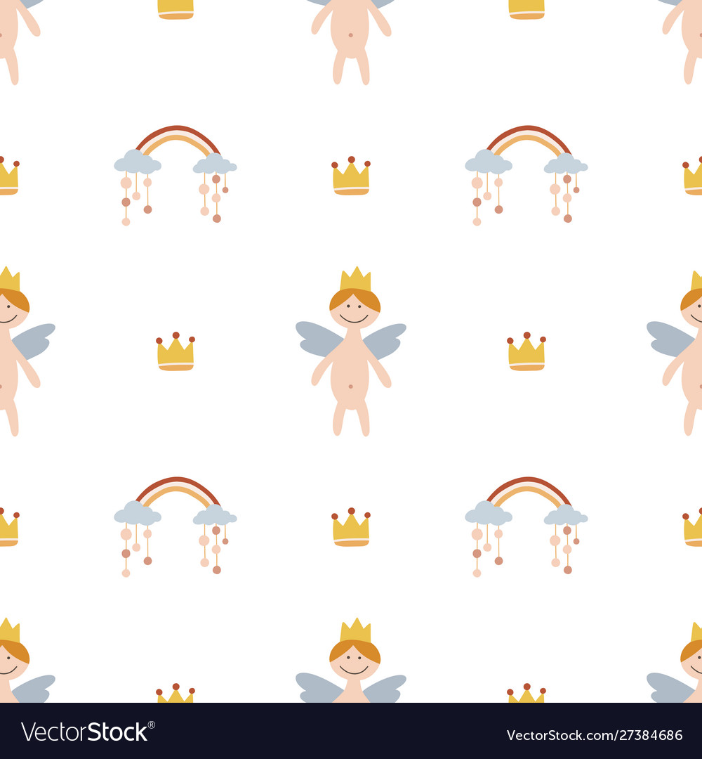 Seamless pattern for children Royalty Free Vector Image