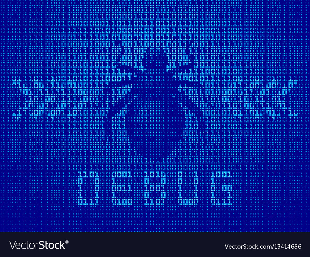 Software bug on computer monitor with Royalty Free Vector