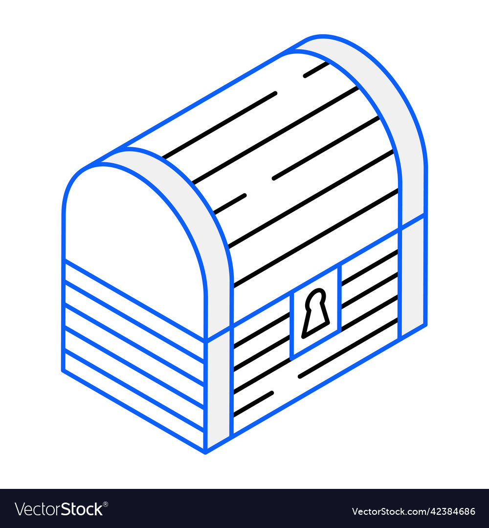 Treasure box Royalty Free Vector Image - VectorStock