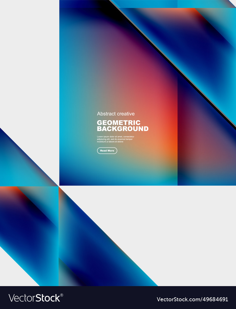 Gradient triangles abstract background Royalty Free Vector