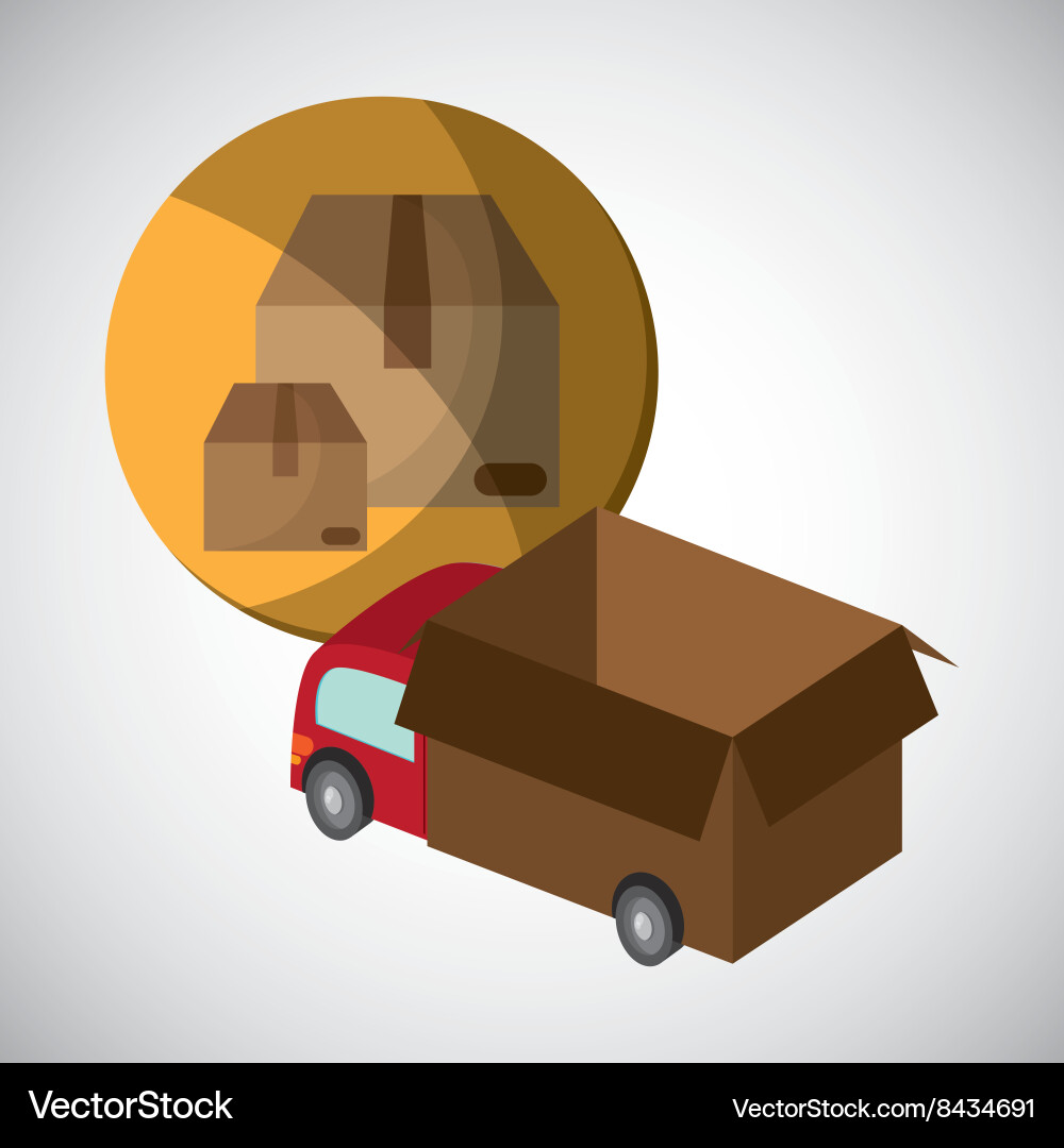 Graphic design of delivery editable Royalty Free Vector