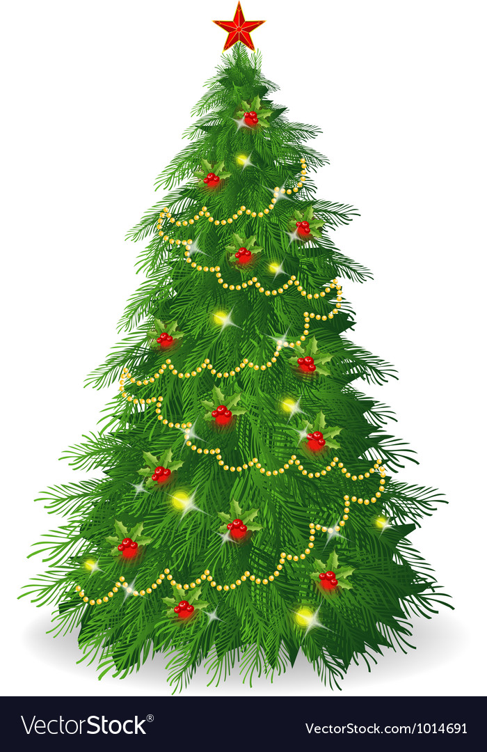 Xmas tree Royalty Free Vector Image - VectorStock