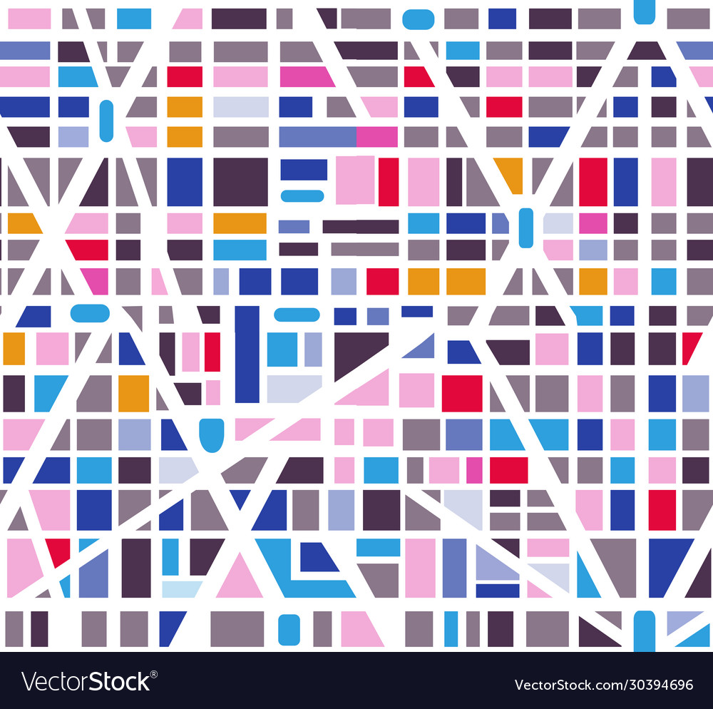 Background city map pattern repeating seamless Vector Image