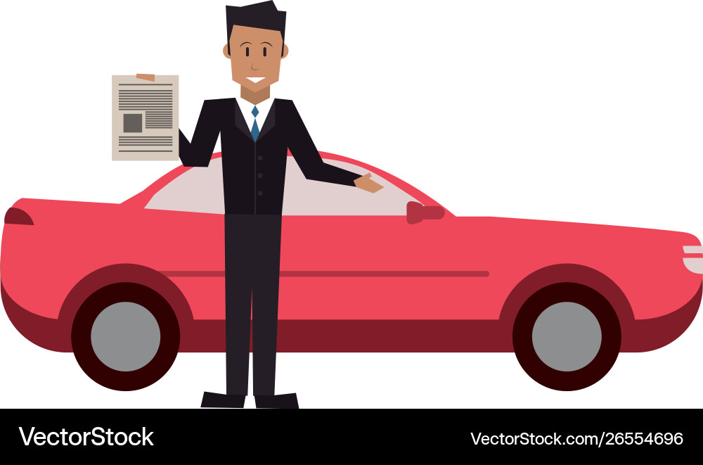 Executive business corporate man cartoon Vector Image