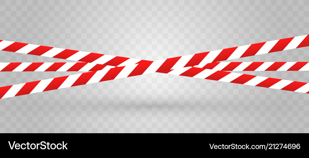 Isolated lines of insulation realistic warning Vector Image