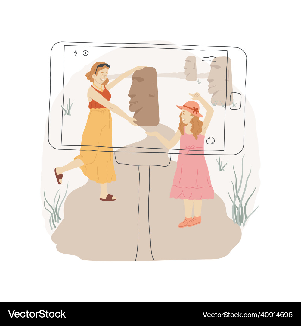 Optical illusion photo isolated cartoon Royalty Free Vector