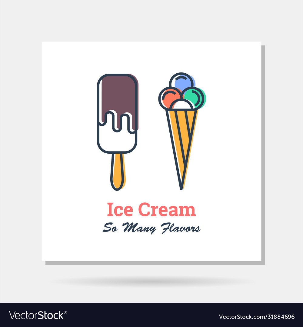 Simple company logo example - two types Royalty Free Vector