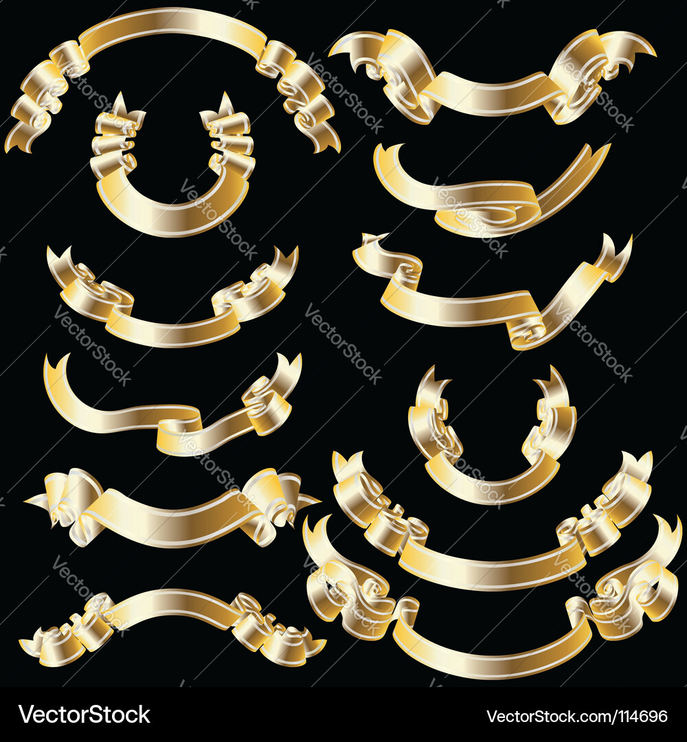 Tapes set Royalty Free Vector Image - VectorStock