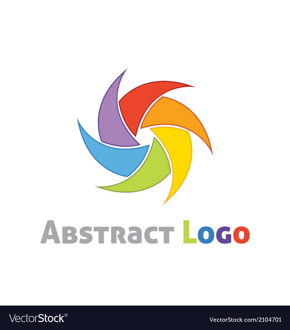 Abstract logo template Royalty Free Vector Image
