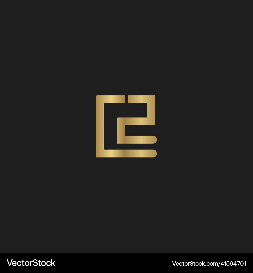 Alphabet initials logo cz zc c and z Royalty Free Vector