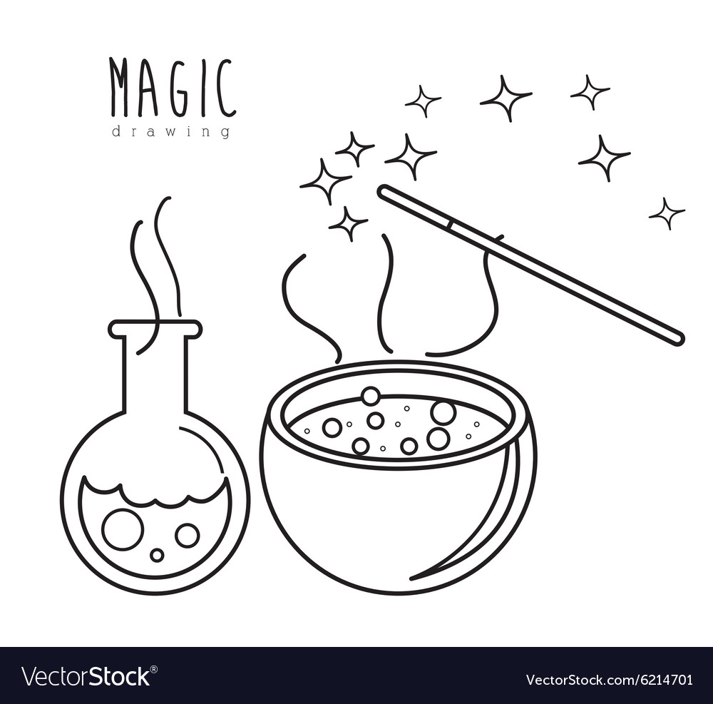 Magic graphic design Royalty Free Vector Image