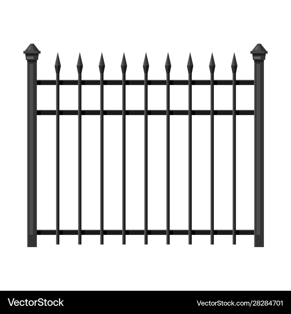 Metal forged fence Royalty Free Vector Image - VectorStock