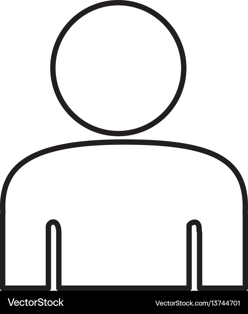 Social person contact icon Royalty Free Vector Image