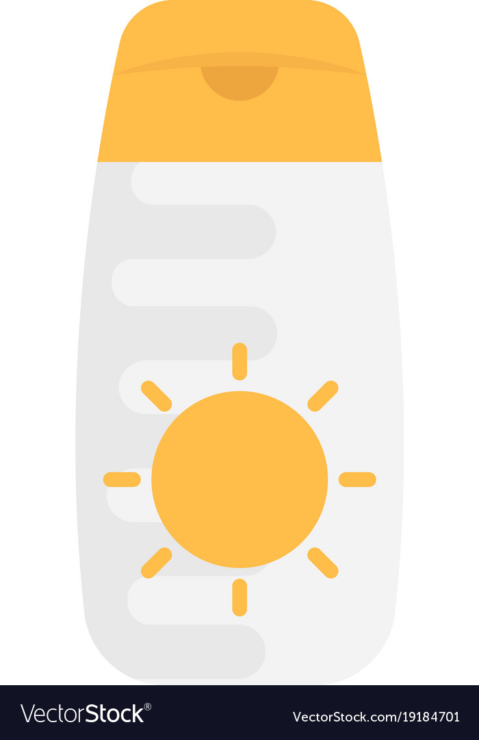 Sunscreen lotion Royalty Free Vector Image - VectorStock