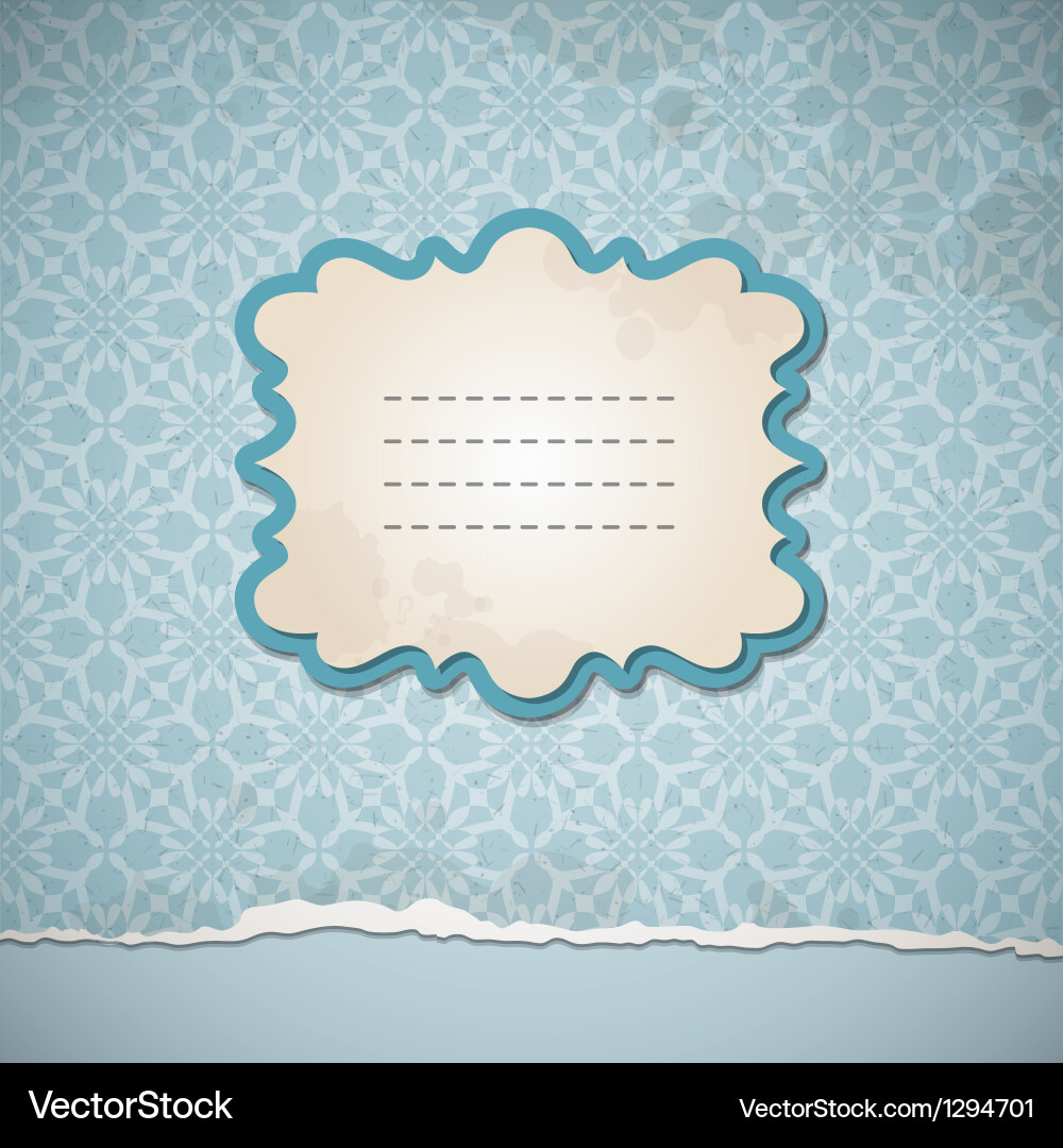 Vintage card Royalty Free Vector Image - VectorStock