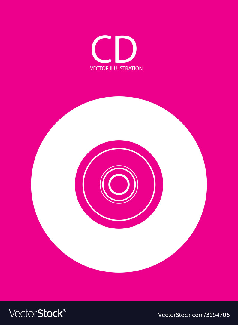 Cd icon design Royalty Free Vector Image - VectorStock