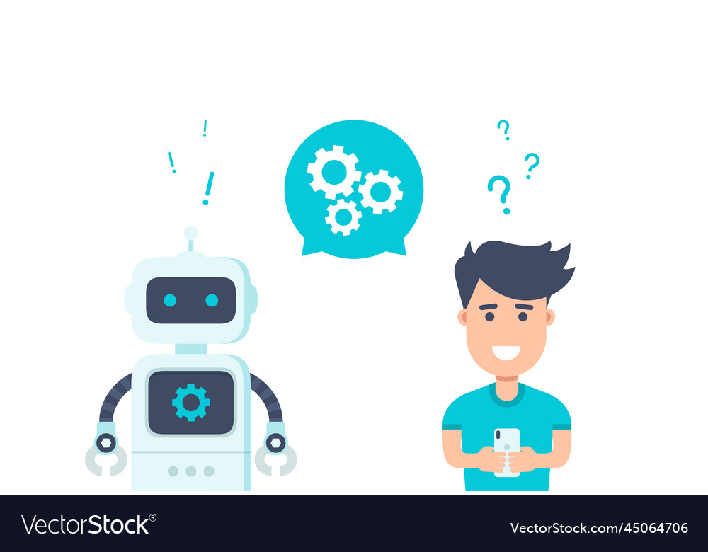Chatbot concept Royalty Free Vector Image - VectorStock