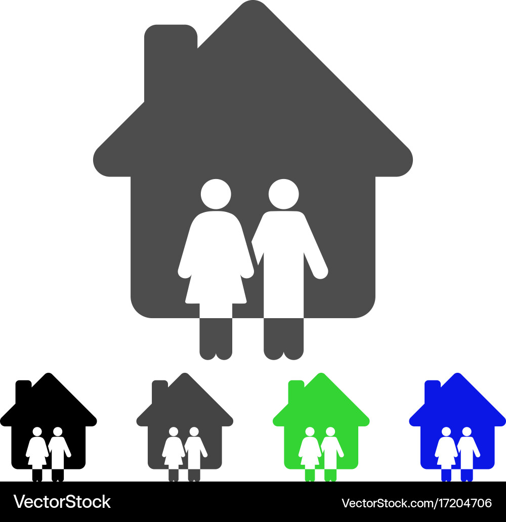 Family house icon Royalty Free Vector Image - VectorStock