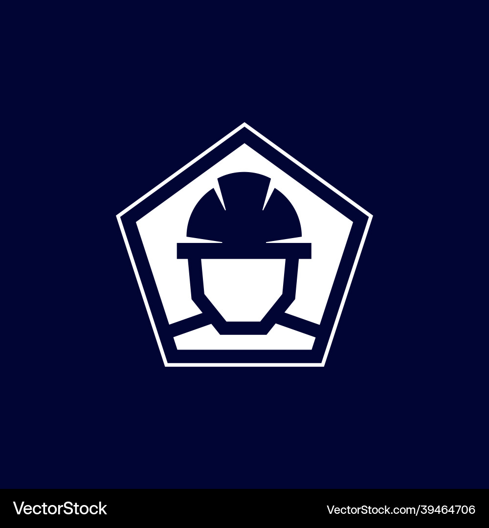 Modern professional logo in building industry Vector Image