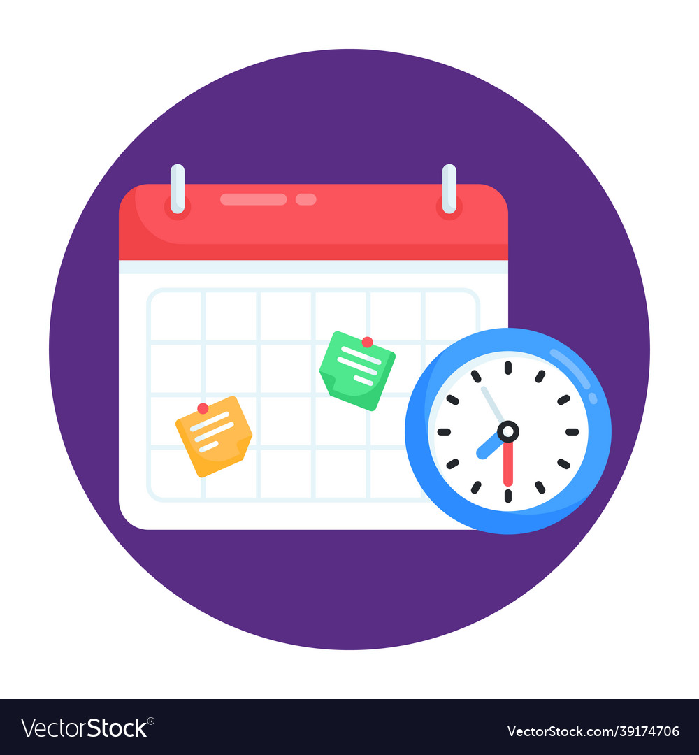 Timetable Royalty Free Vector Image - VectorStock