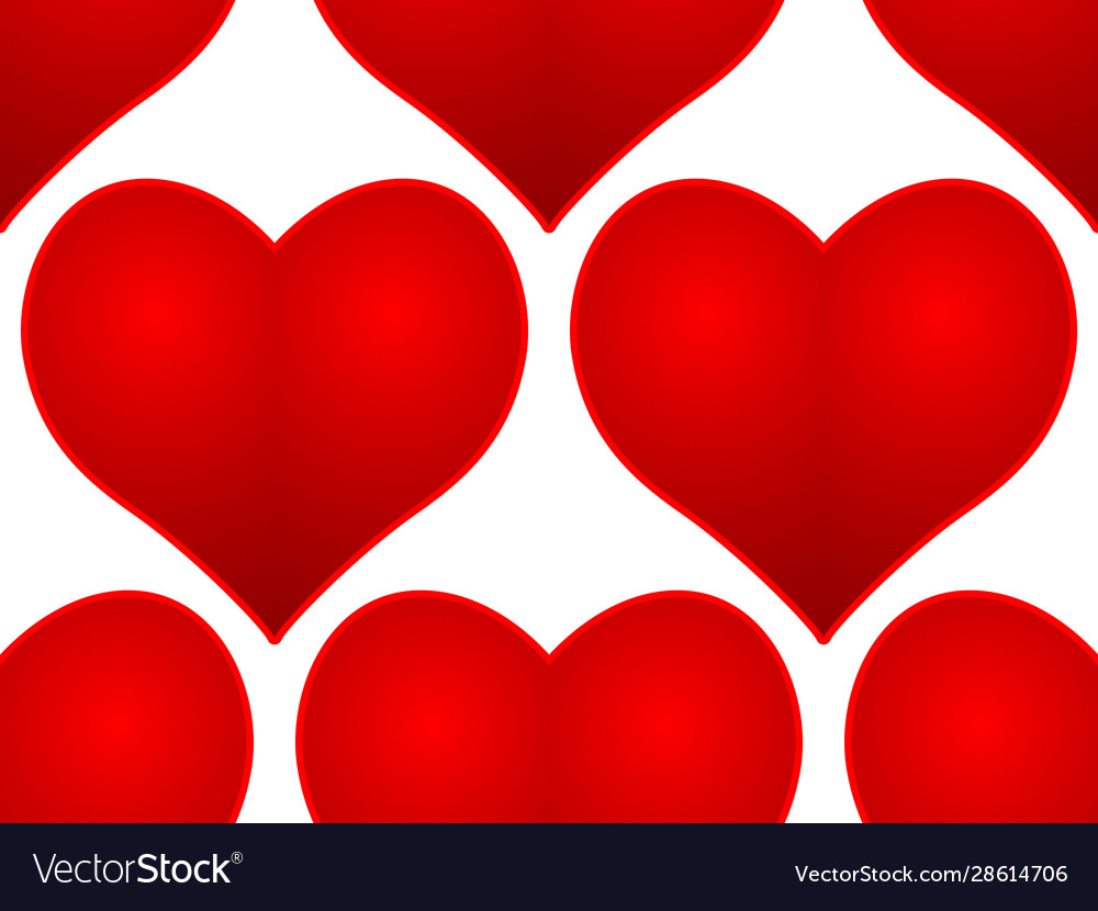 Valentine heart pattern Royalty Free Vector Image