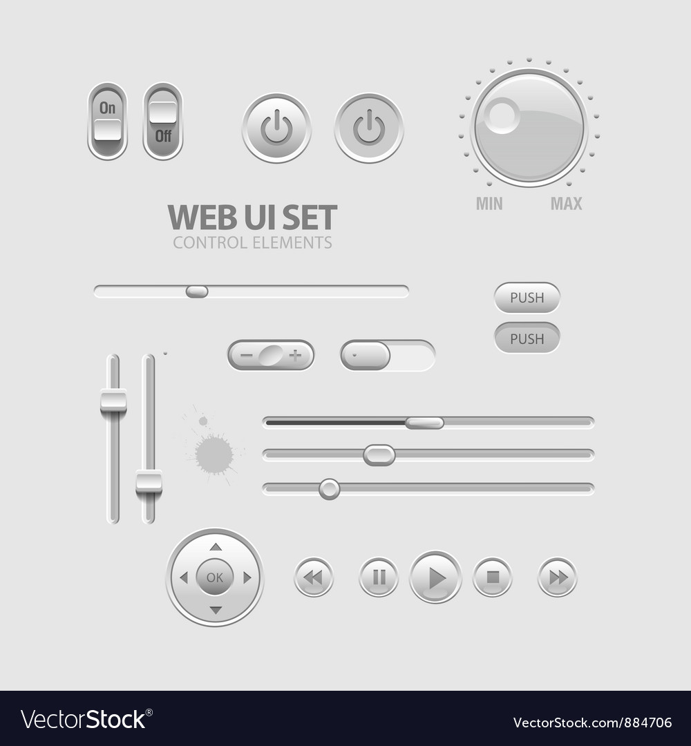 Web ui elements Royalty Free Vector Image - VectorStock