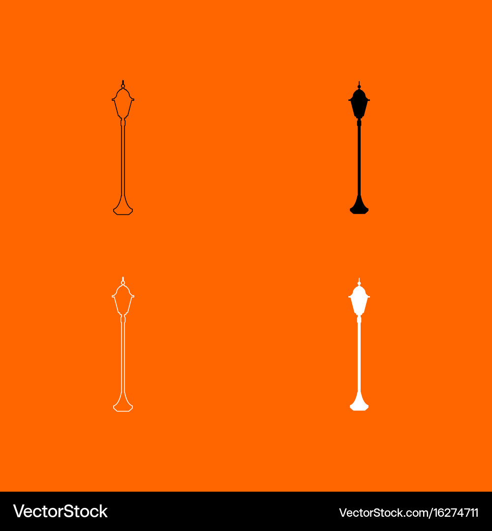 City street lantern icon Royalty Free Vector Image