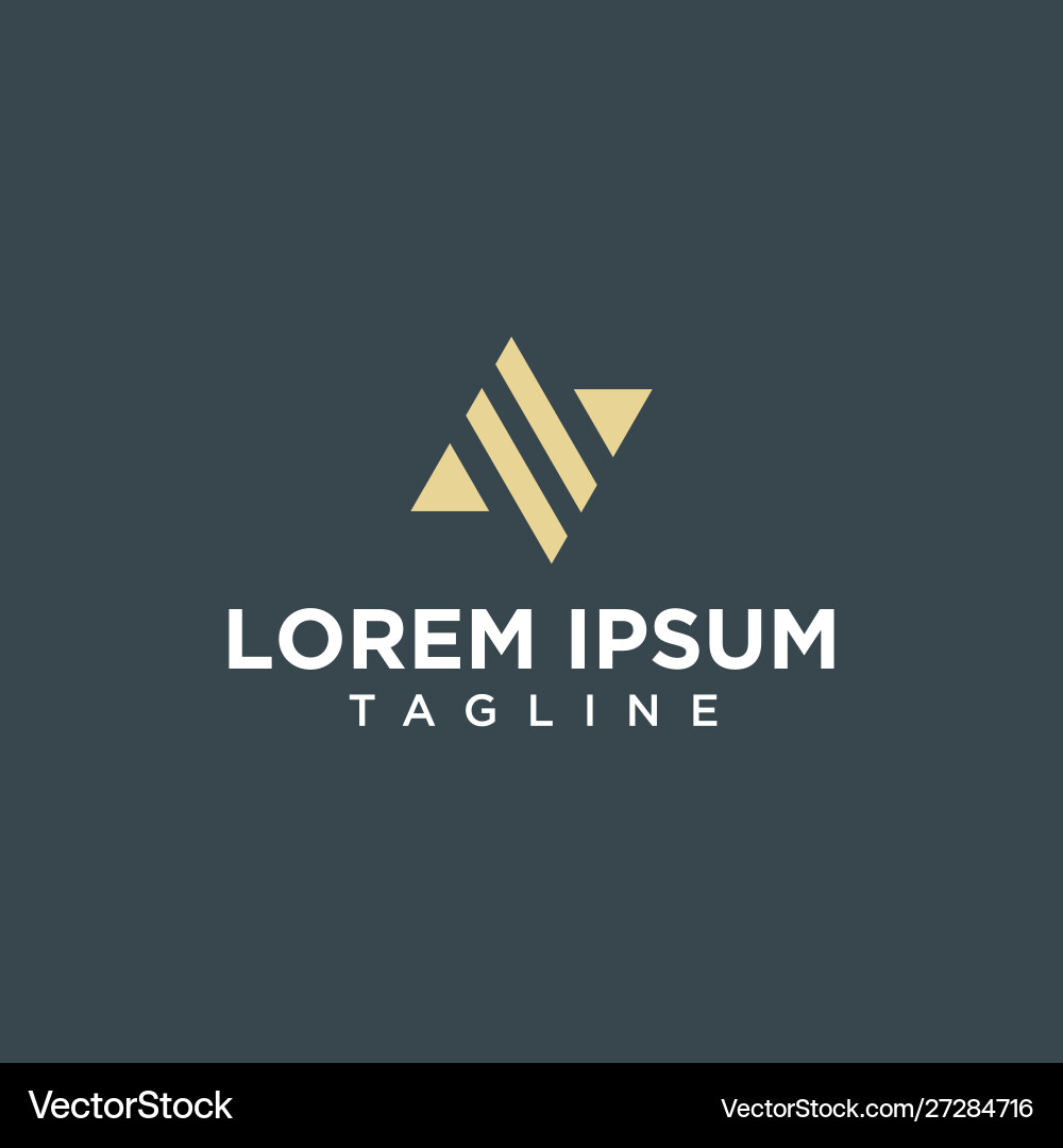 Abstract letter n logo design inspiration Vector Image