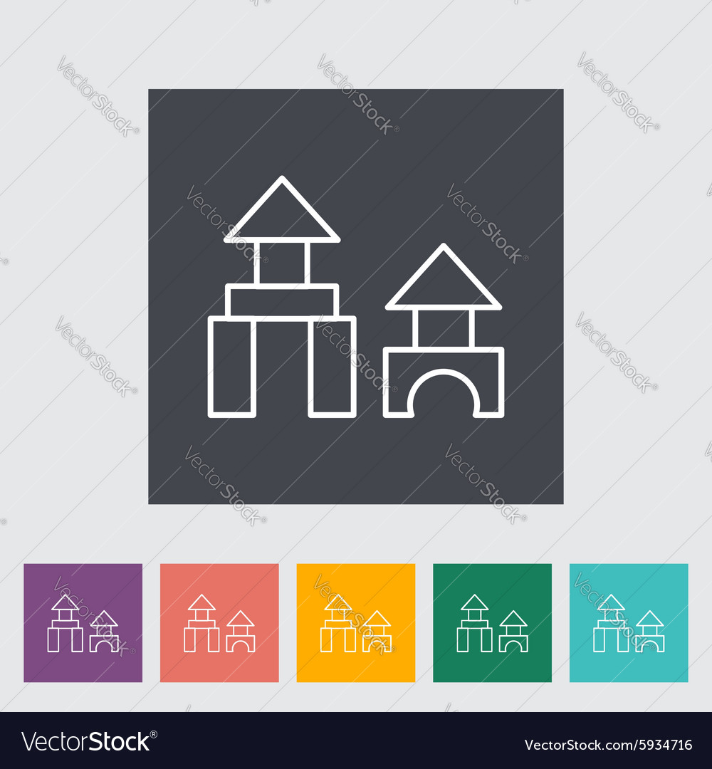 Building block Royalty Free Vector Image - VectorStock