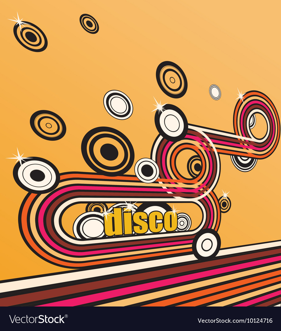 Disco background Royalty Free Vector Image - VectorStock