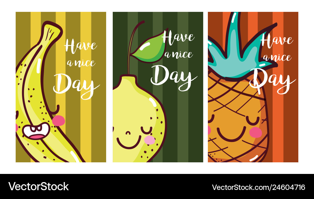 Set of nice day cards Royalty Free Vector Image