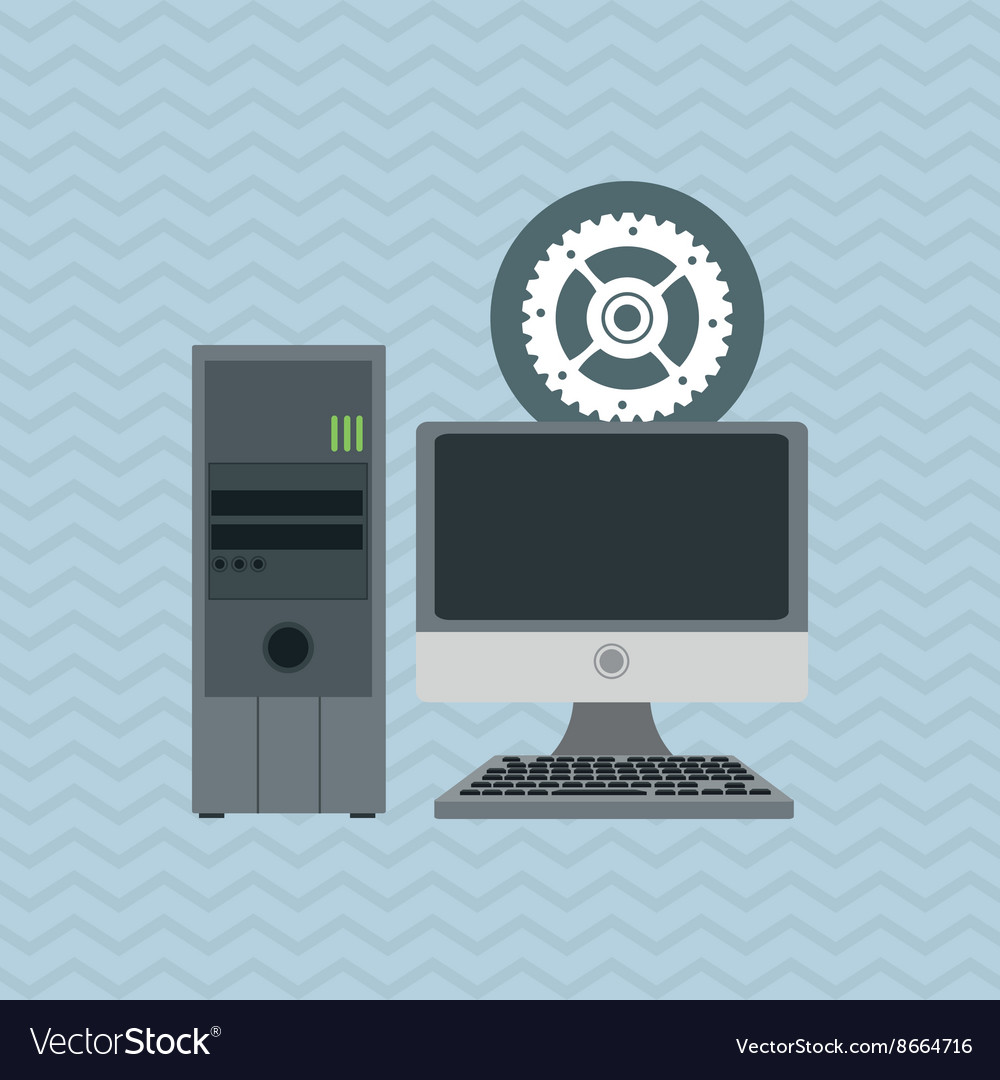 Technology design computer icon internet Vector Image