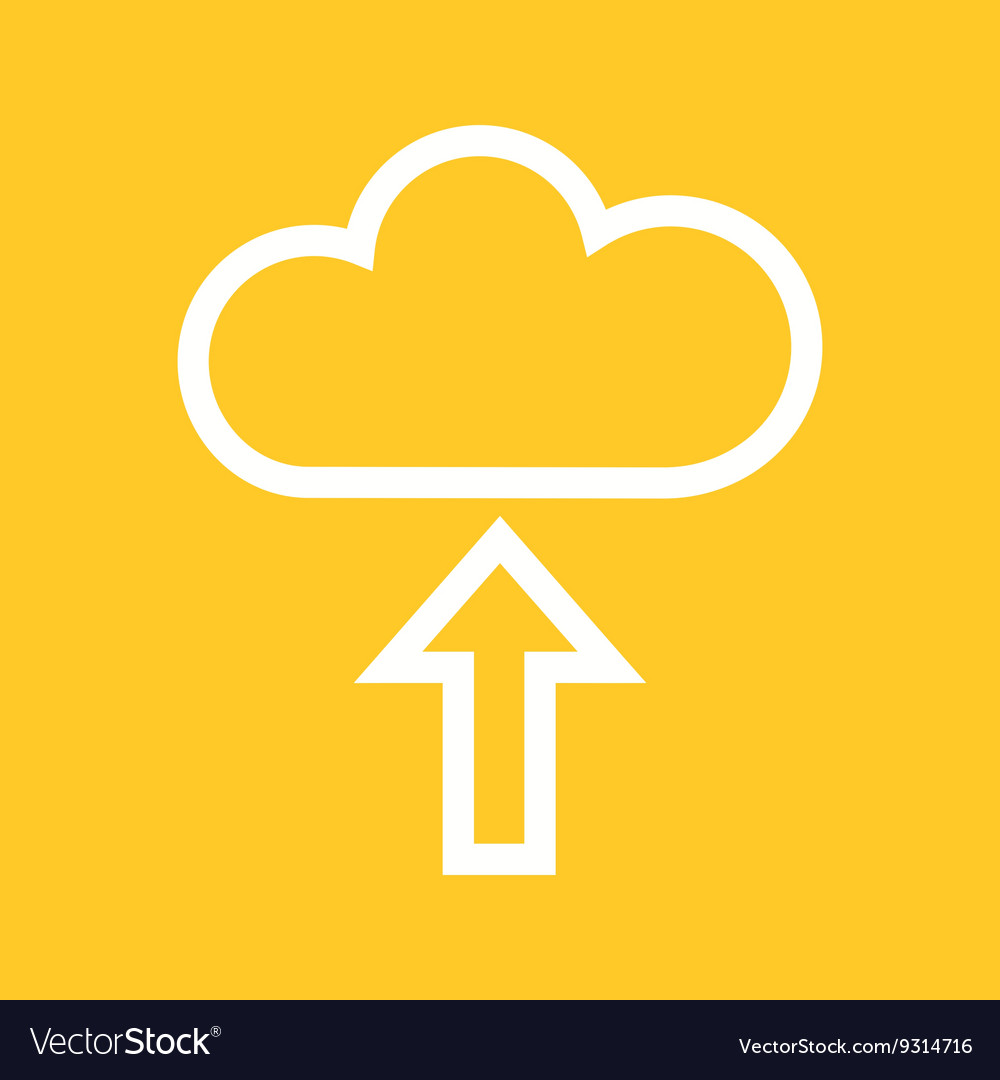 Upload to cloud Royalty Free Vector Image - VectorStock