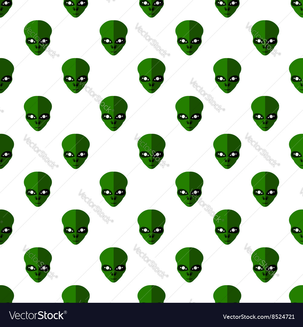 Alien pattern seamless Royalty Free Vector Image
