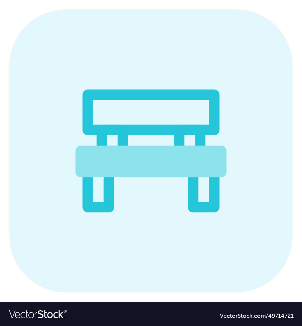 Bench extended seating for multiple individuals Vector Image