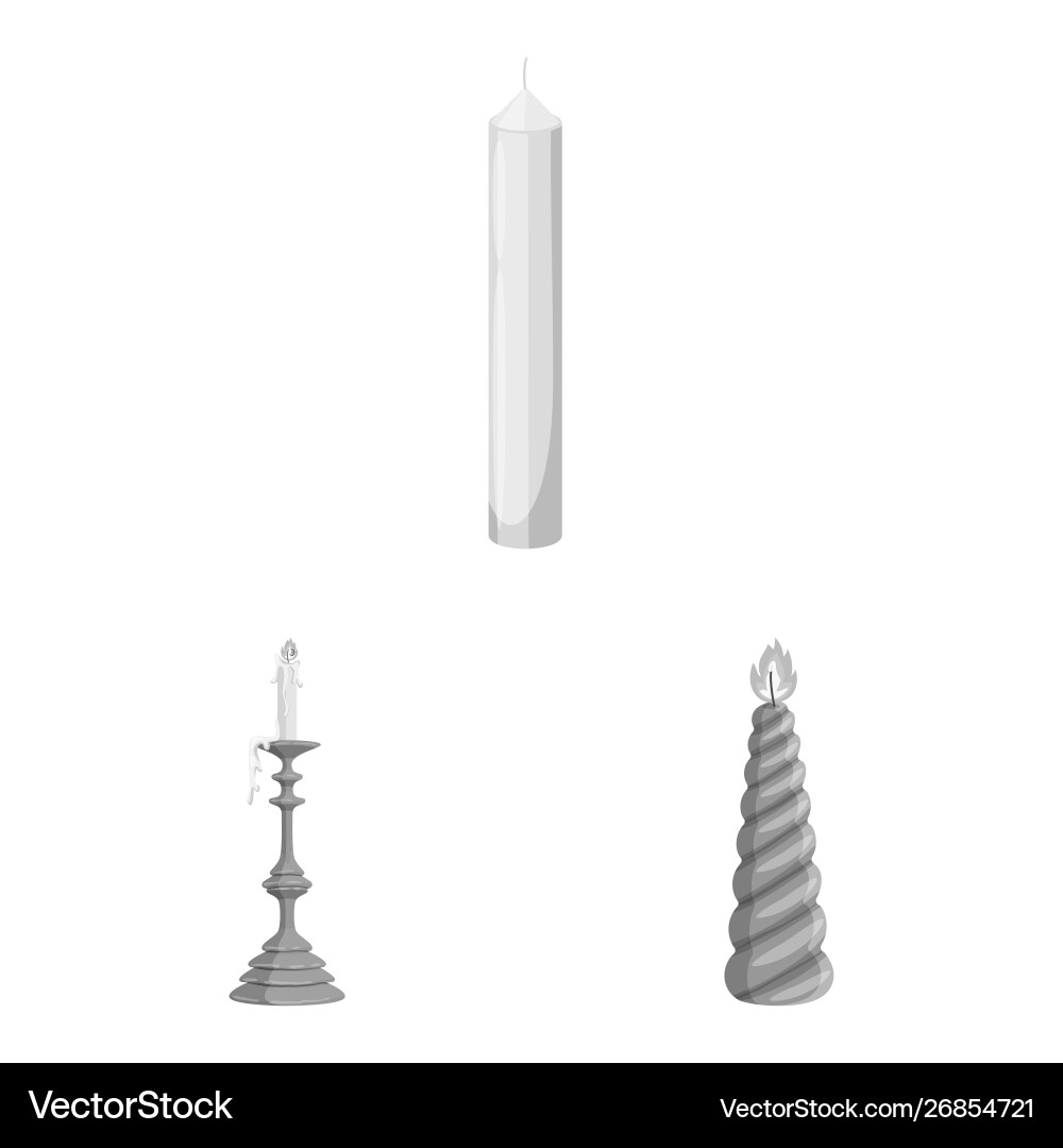 Design paraffin and fire logo set Royalty Free Vector Image