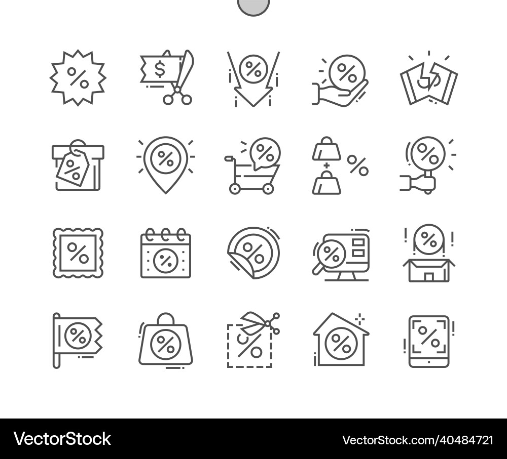 Discounts price reduction store and shop Vector Image
