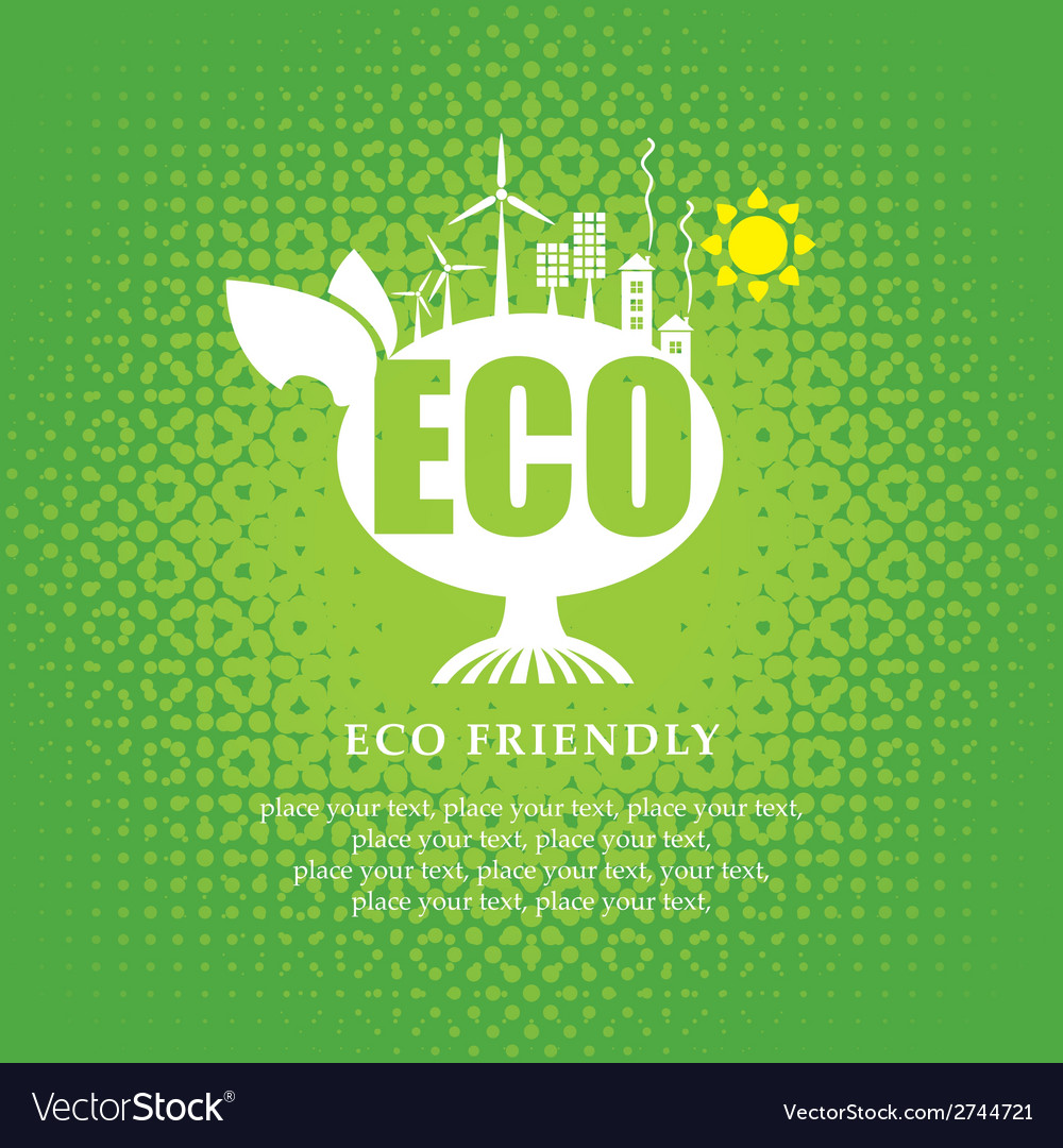 Eco banner Royalty Free Vector Image - VectorStock