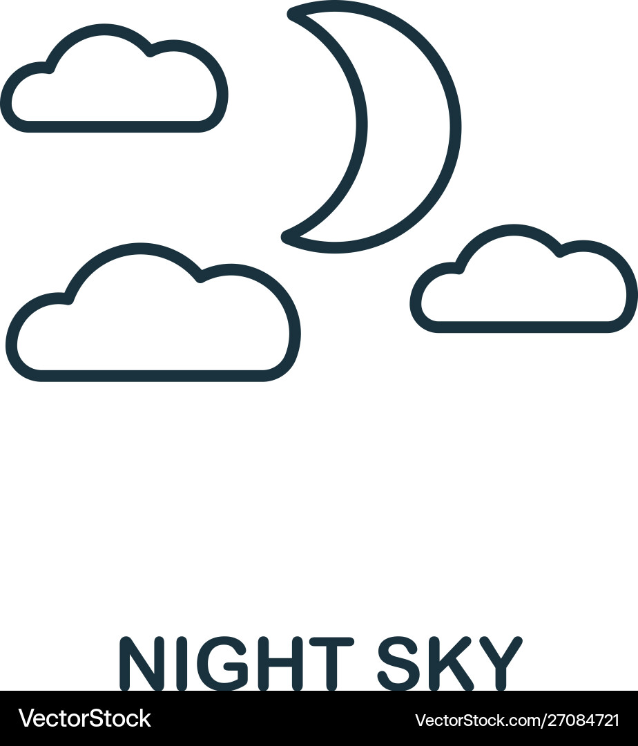 Night Sky Icon Moon, Night, Night Sky, Stars Icon Download On