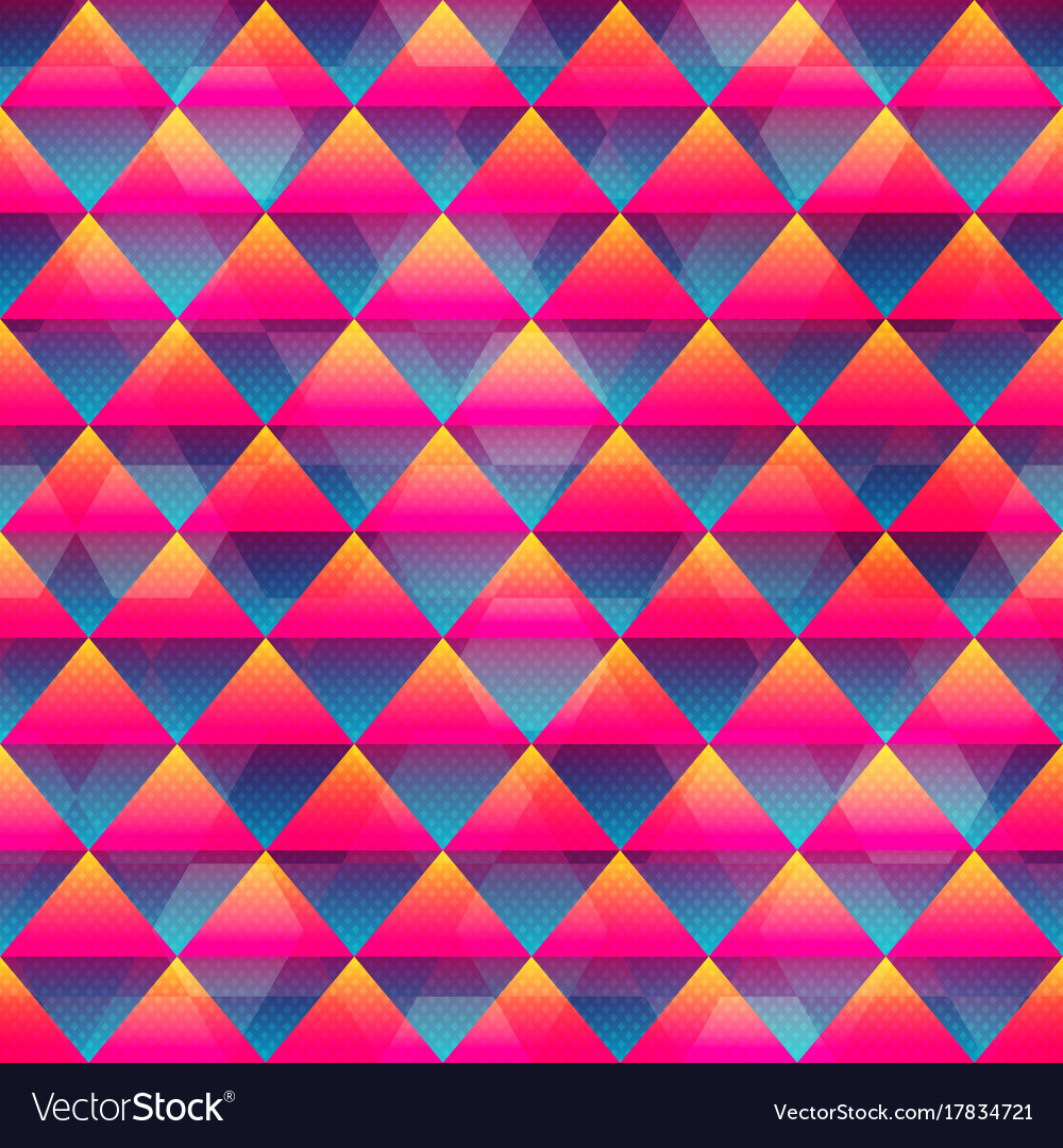 Red triangle seamless pattern Royalty Free Vector Image