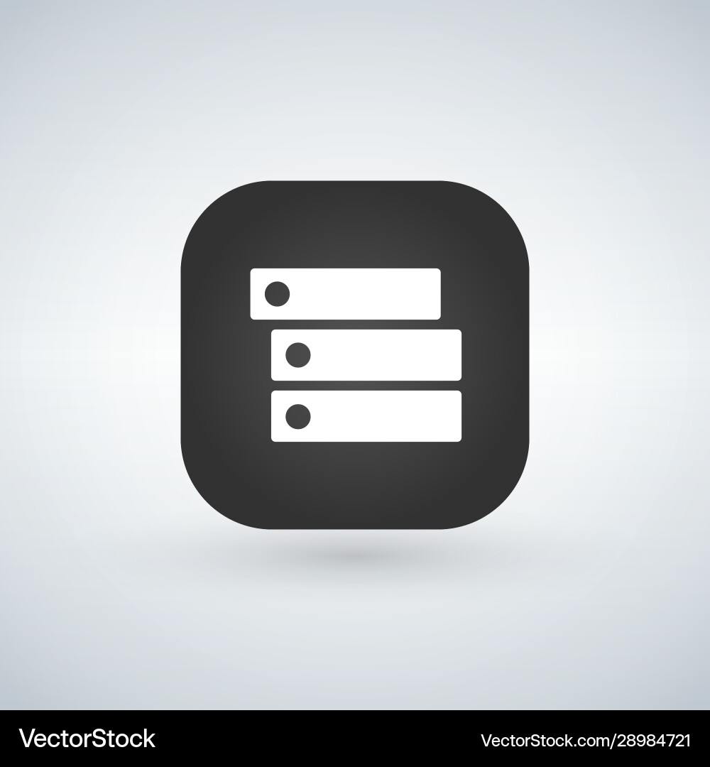 Setting or option button for web design mobile Vector Image