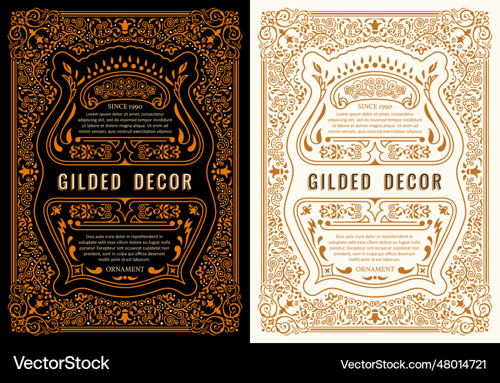 Vintage set retro cards template greeting card Vector Image