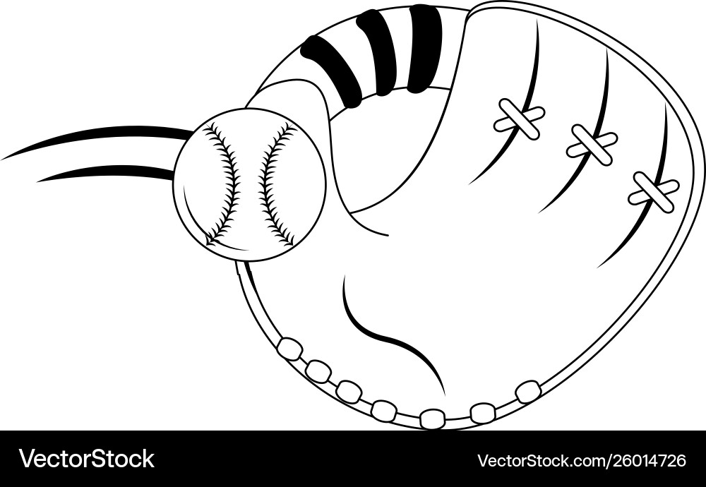 Baseball equipment elements icon cartoon in black Vector Image