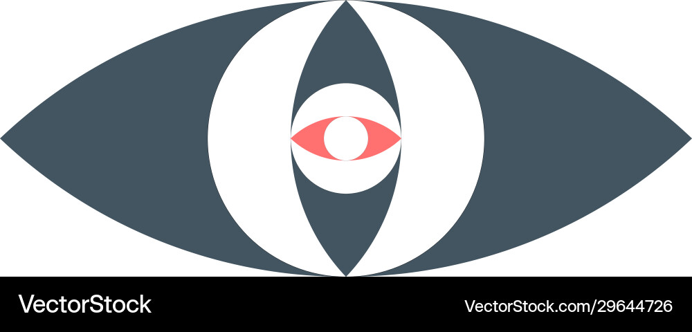 Cyber eye symbol icon in logo template Royalty Free Vector