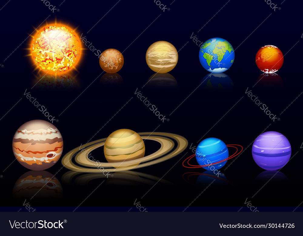 Planets set10 Royalty Free Vector Image - VectorStock