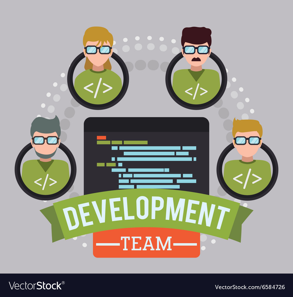 Web developer design Royalty Free Vector Image