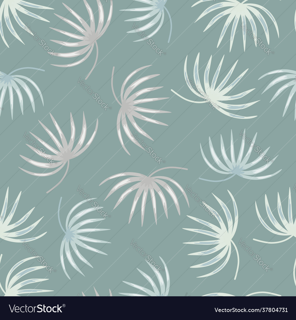 Abstract botanic seamless pattern with light Vector Image