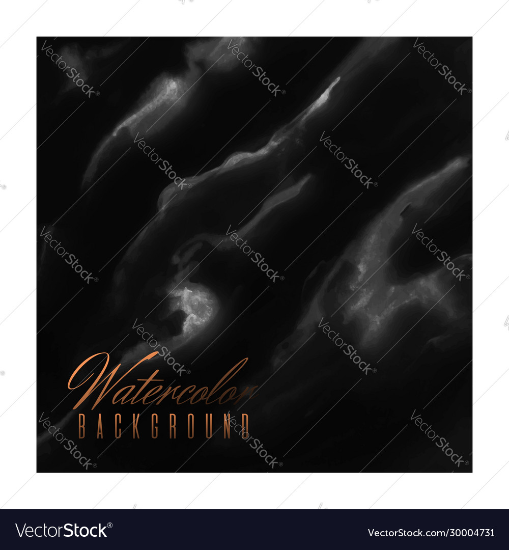 Hand drawn watercolor black background creative Vector Image
